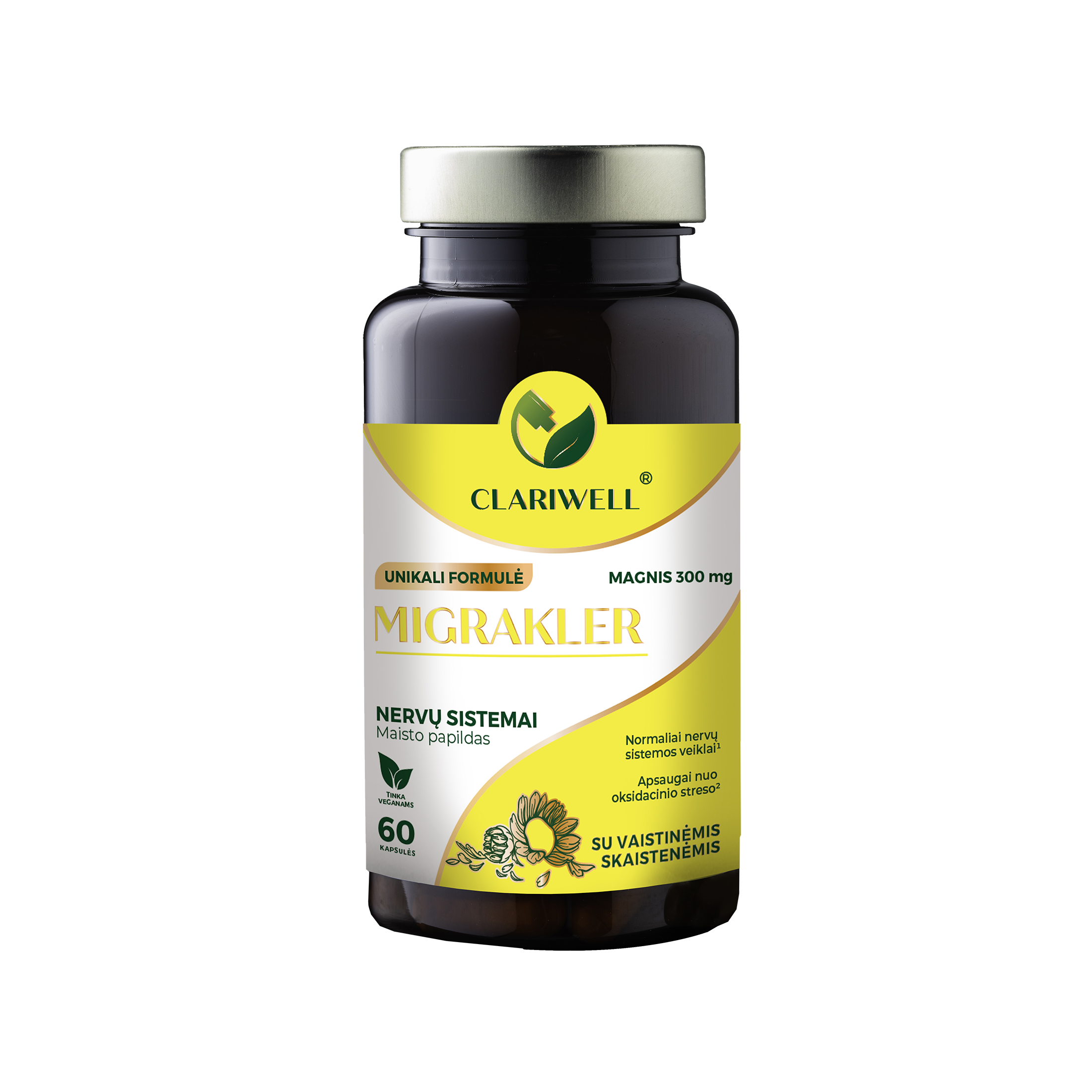 MIGRAKLER su vaistiniais skaisteniais ir magniu | Clariwell